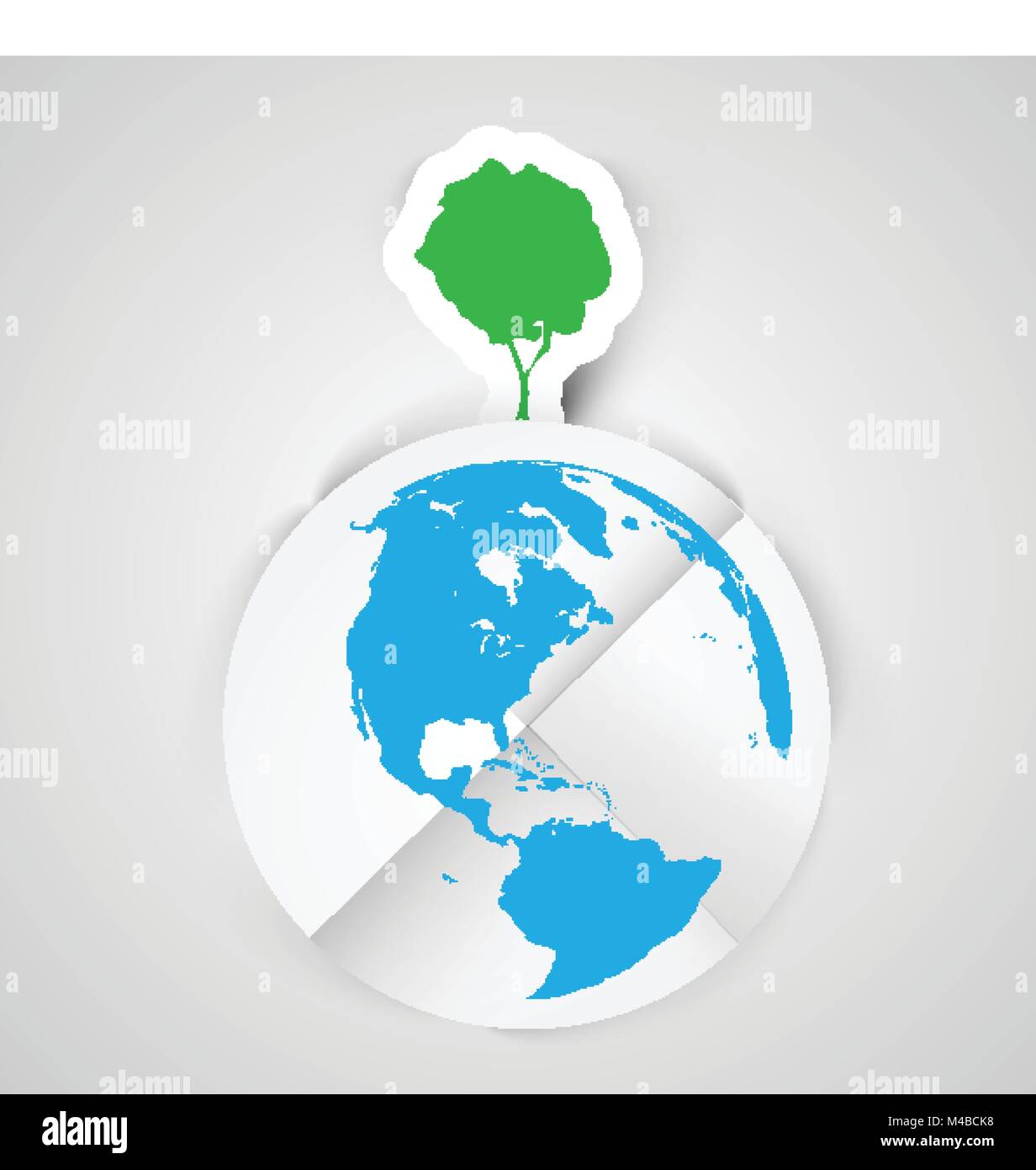 One tree on Earth vector illustration Stock Vector Image & Art - Alamy