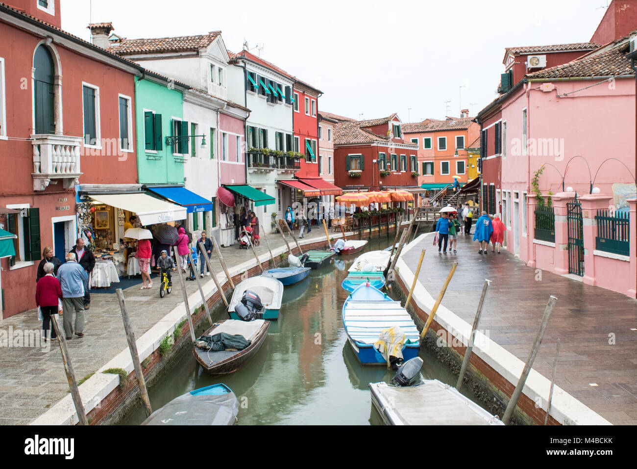 Colorful Burano, Italy with waterway Stock Photo - Alamy