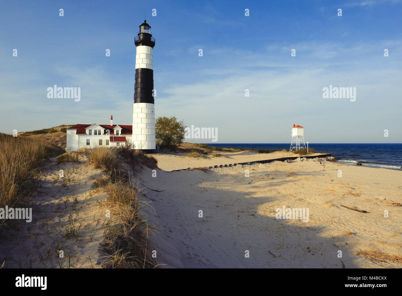Big Sable Point Lighthouse in dunes, built in 1867 Stock Photo - Alamy