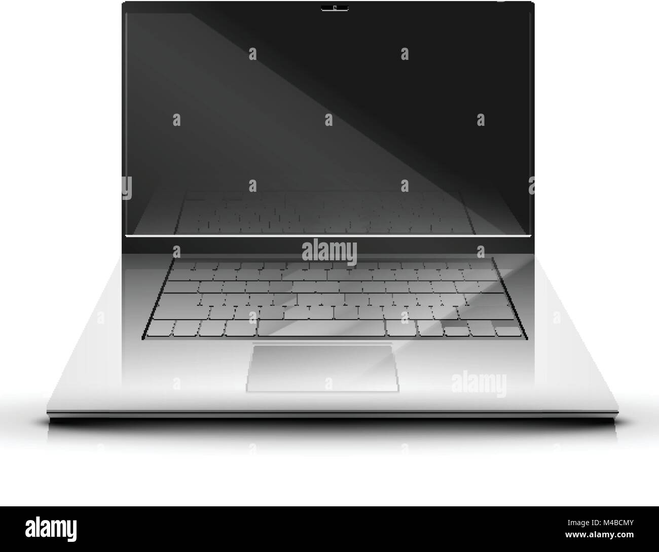 A laptop screen display vector illsutration Stock Vector Image & Art ...