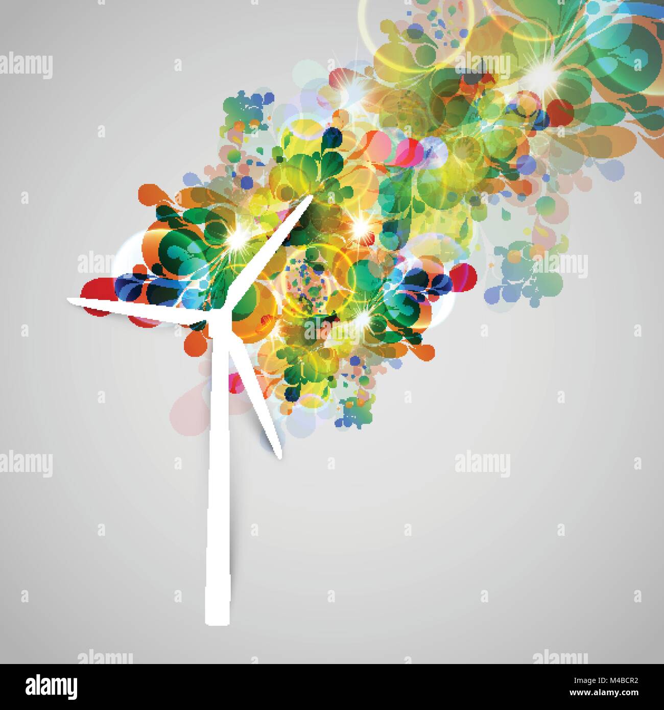 Colorful wind generator vector illsutration Stock Vector Image & Art ...