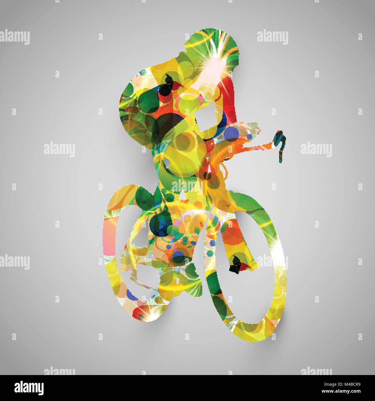 Colorful biker vector illustration Stock Vector Image & Art - Alamy