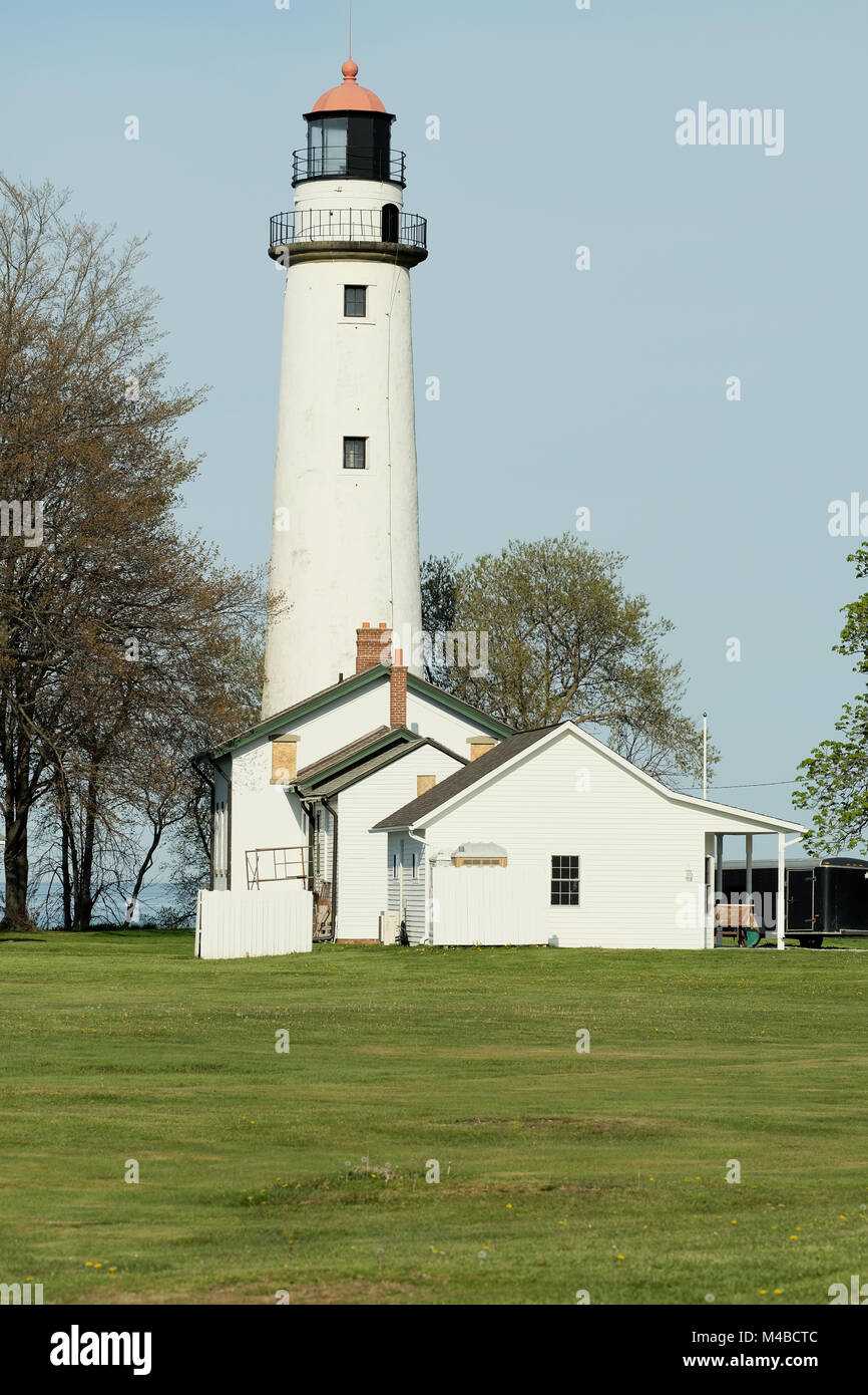 Pointe aux barques lighthouse hi-res stock photography and images - Alamy