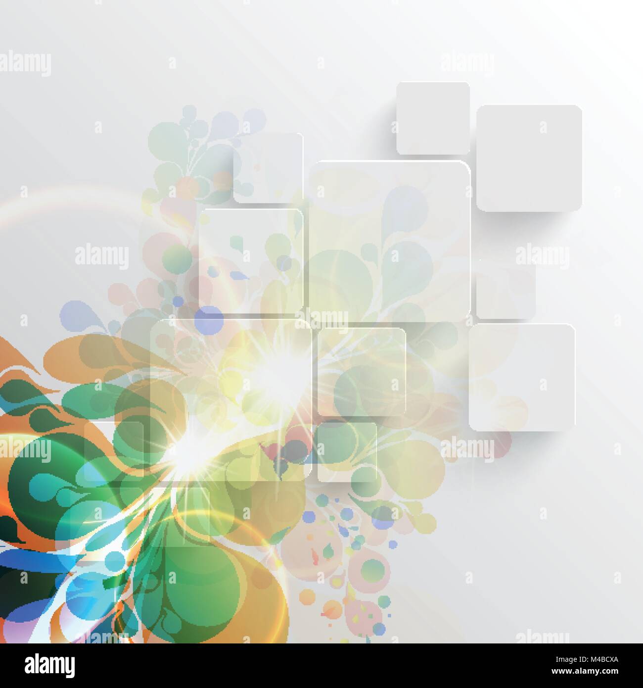 Colorful template for advertising, vector illustration Stock Vector ...