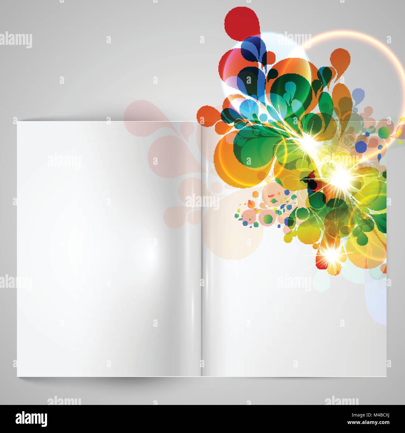 Colorful template for advertising, vector illustration Stock Vector ...