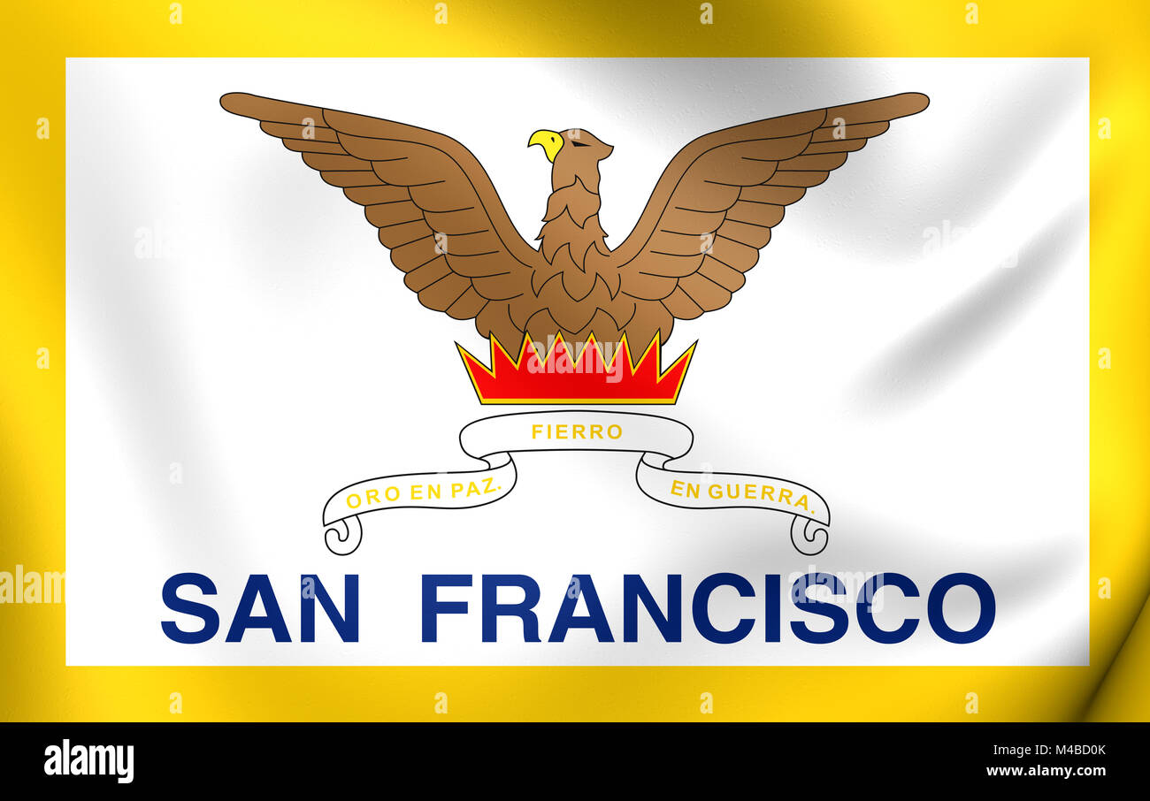 Flag of San Francisco Stock Photo - Alamy
