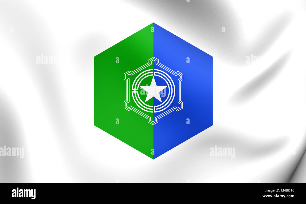 3D Flag of the Sapporo Stock Photo - Alamy