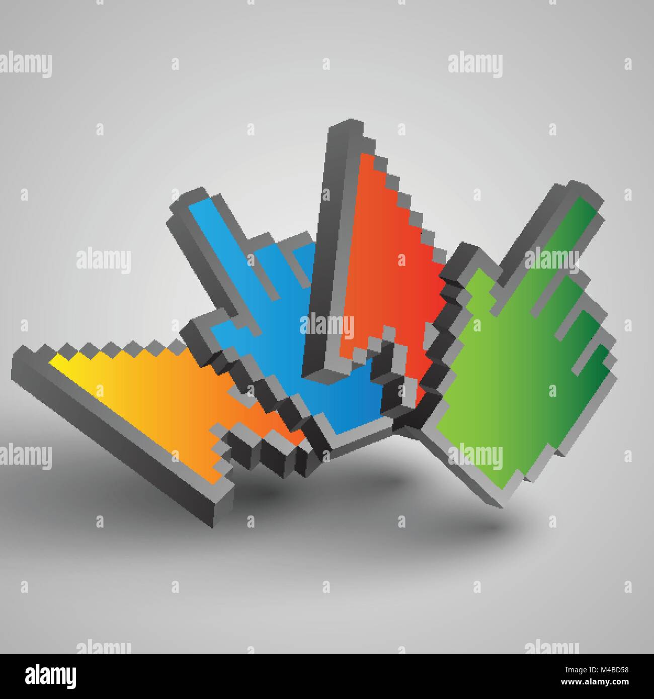 Cursors vector vectors hi-res stock photography and images - Alamy
