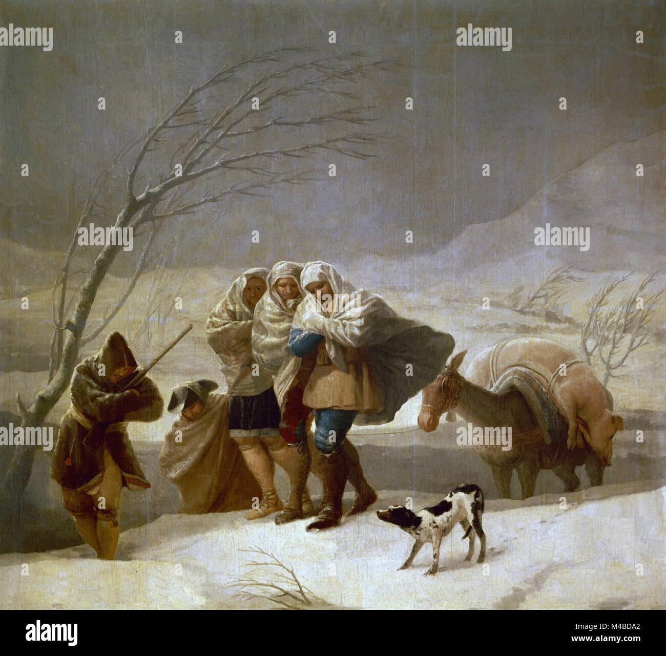 The snowstorm or winter. 1786. goya hi-res stock photography and images ...