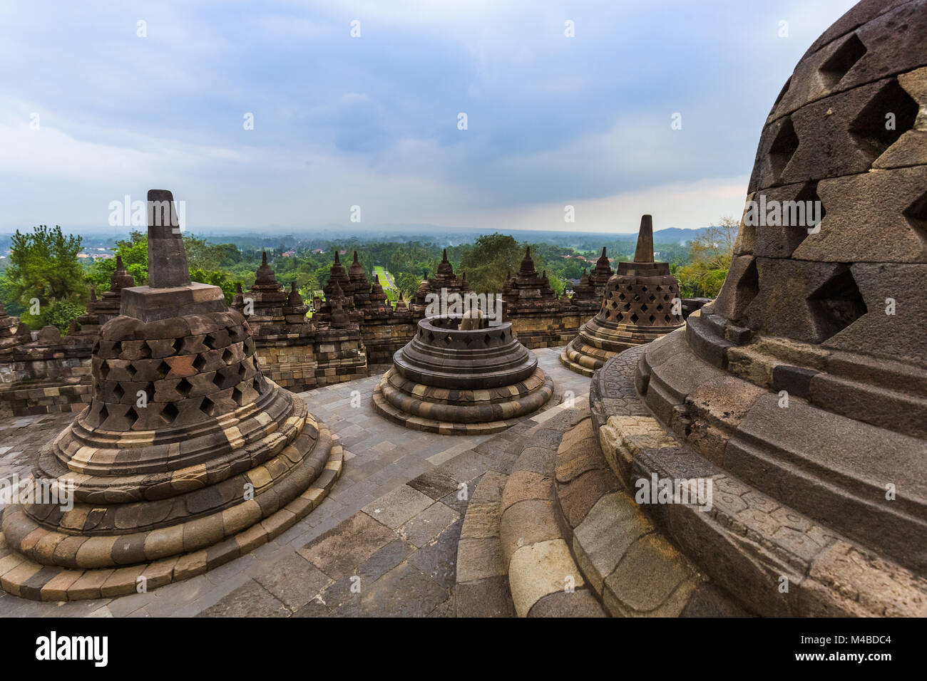 Borobudur Buddist Temple - island Java Indonesia Stock Photo - Alamy