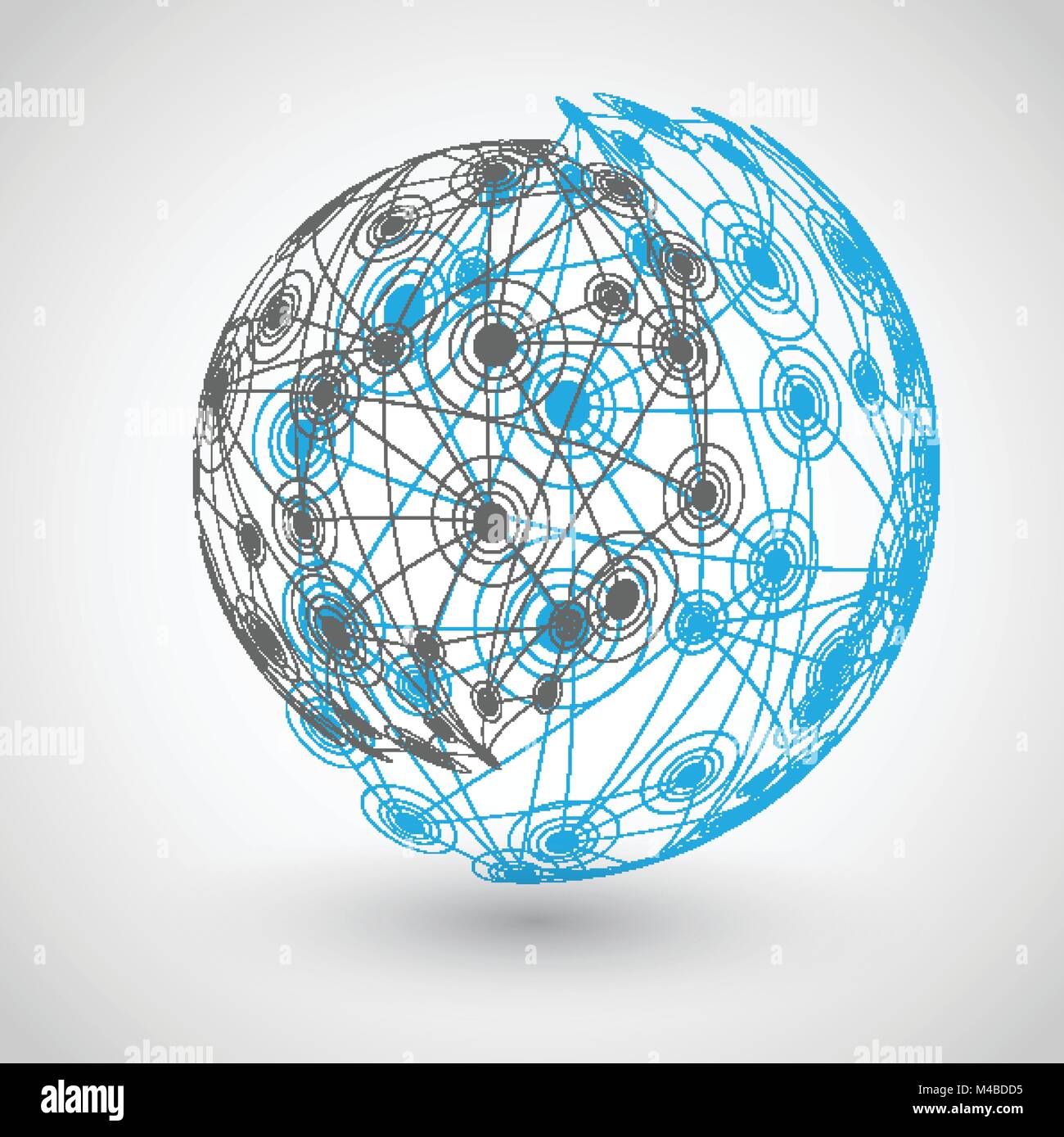 Globe with orbits, vector illustration Stock Vector Image & Art - Alamy