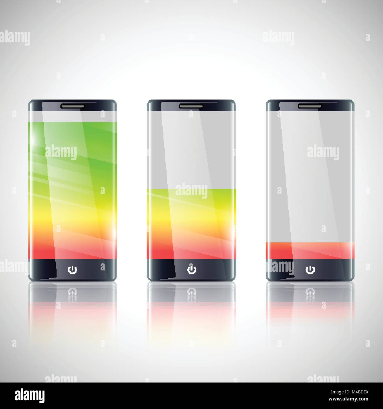 Green screen phone black Stock Vector Images - Alamy