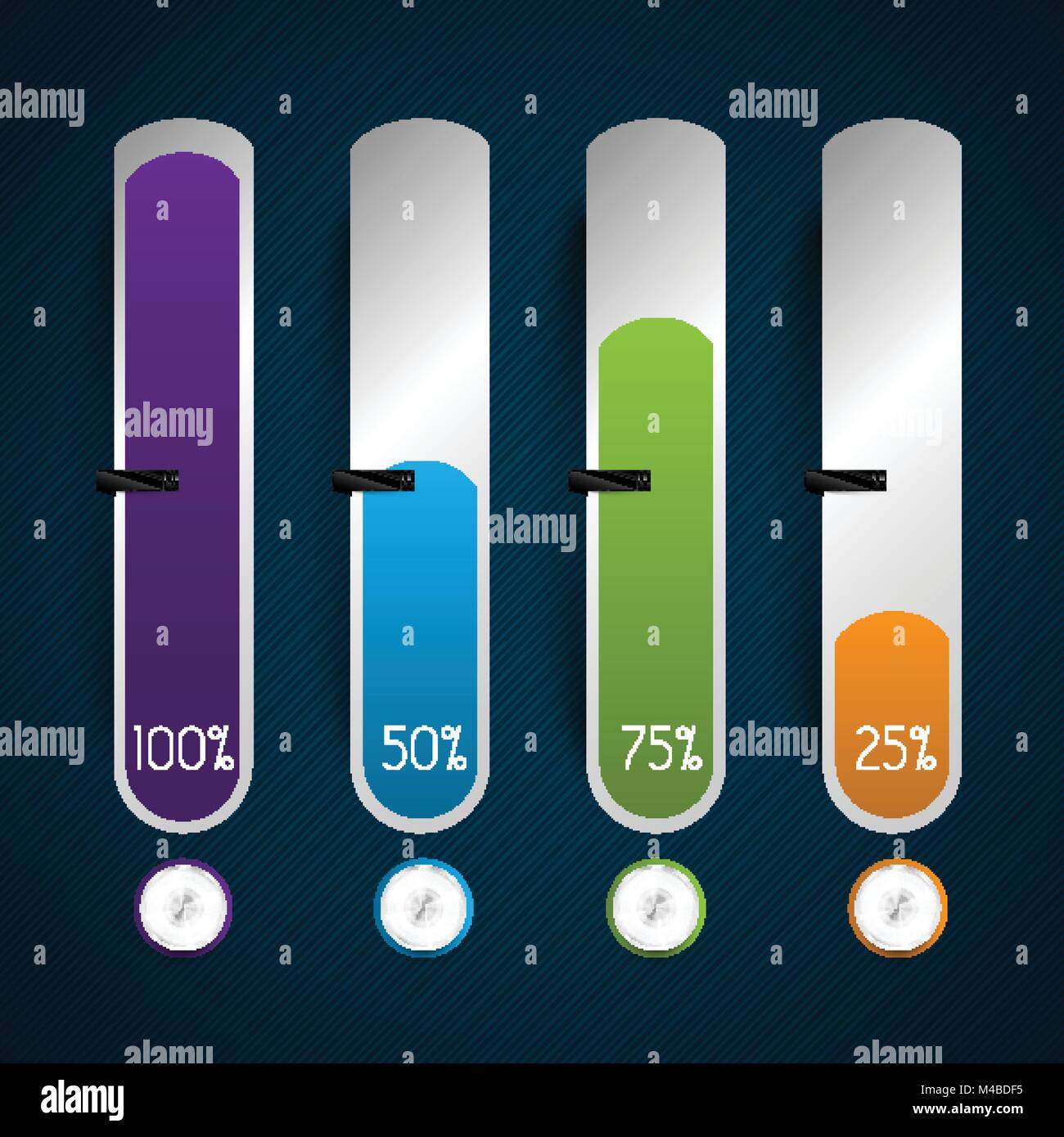Business abstract status bars, vector Stock Vector Image & Art - Alamy