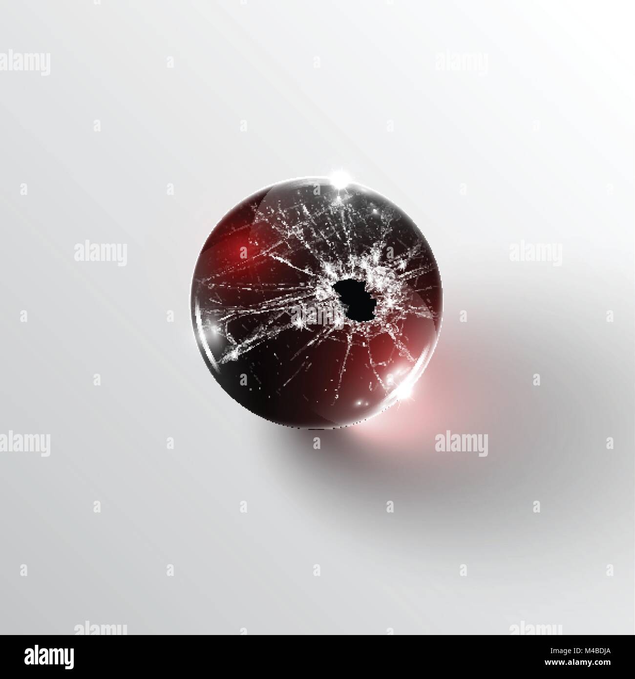 Broken glass sphere, vector Stock Vector Image & Art - Alamy