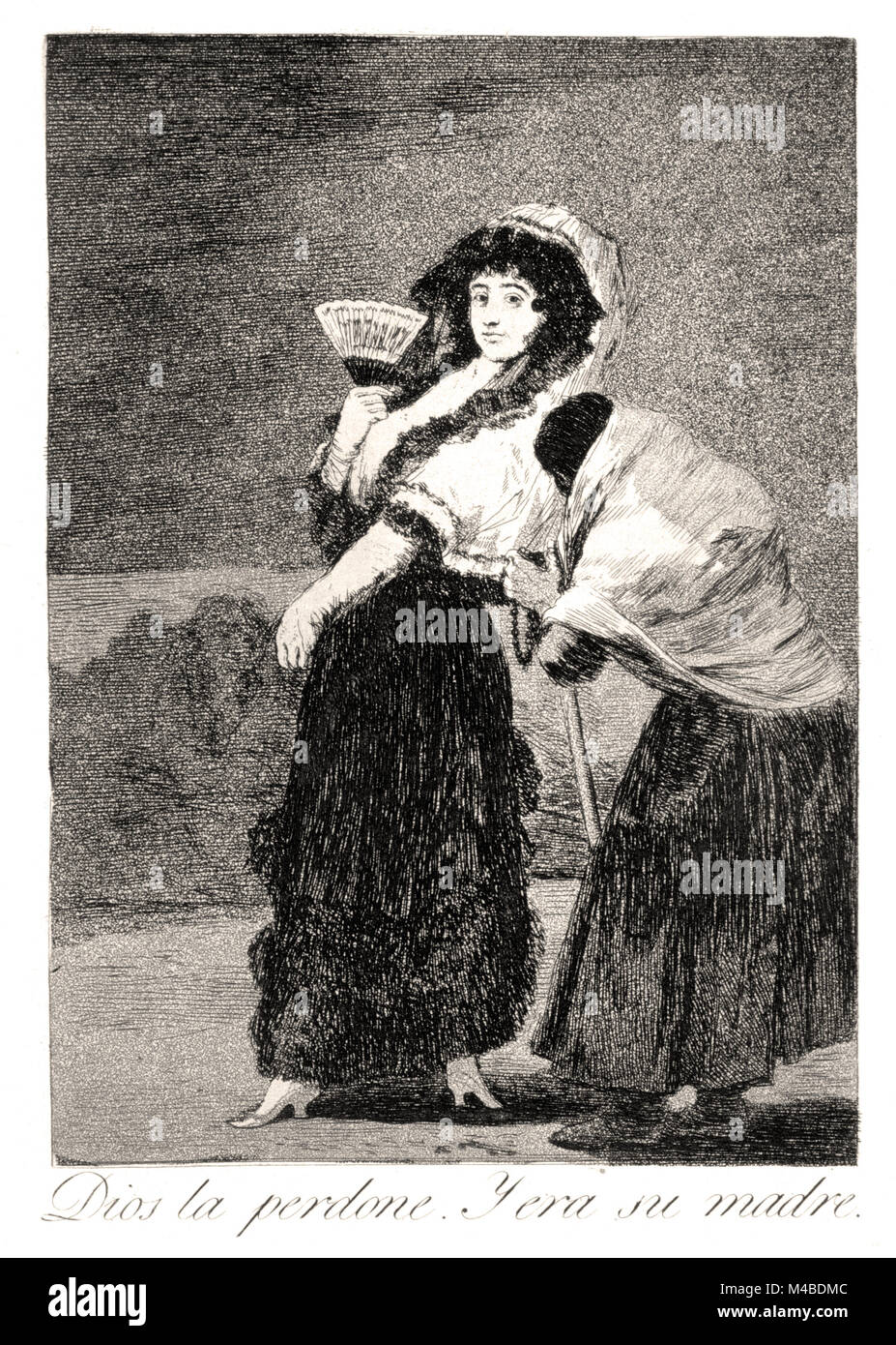 Francisco de Goya - God forgive her and it was her mother 1799. Plate ...