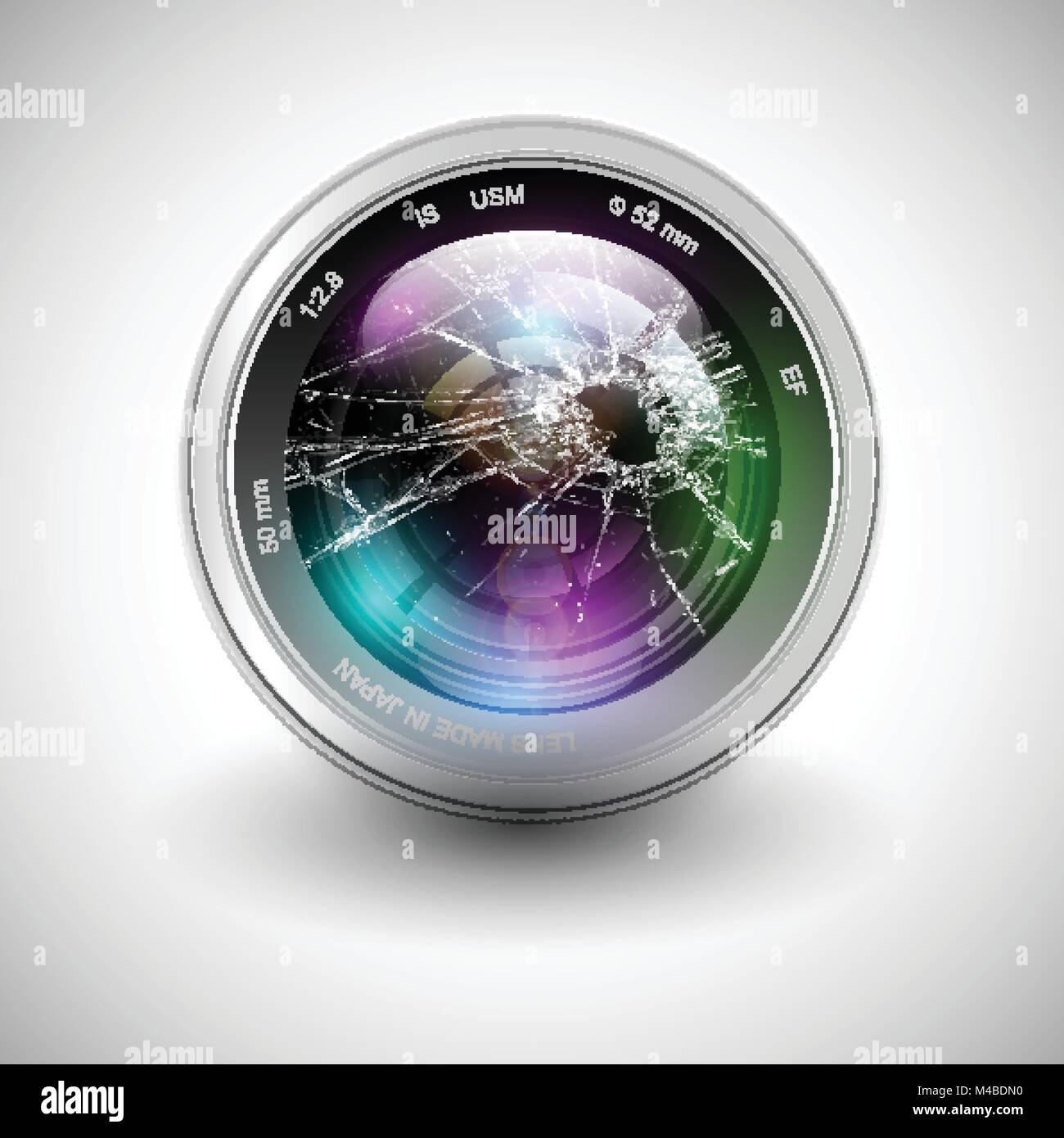 Broken glass wall security Stock Vector Images - Alamy