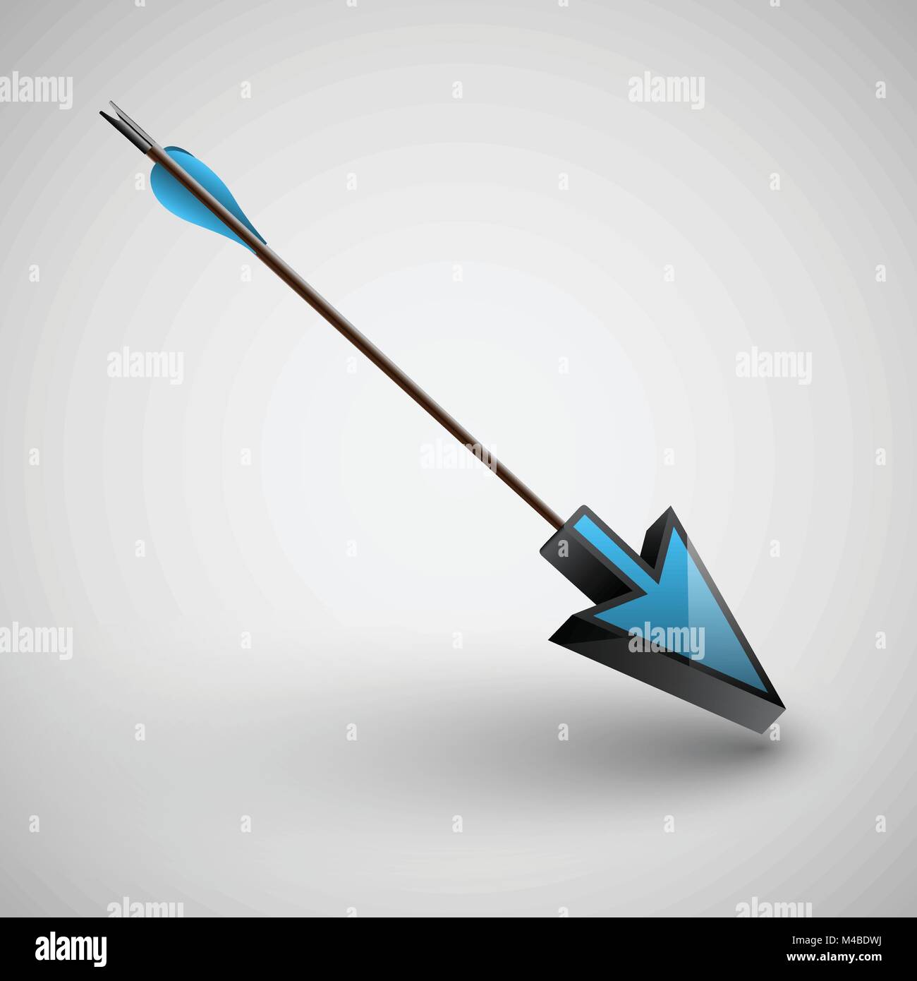 Arrow with arrowhead, vector Stock Vector Image & Art - Alamy