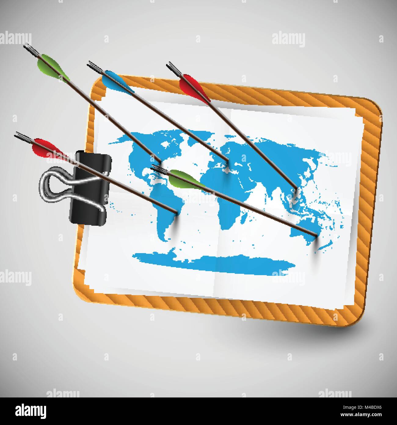 World map with arrows, vector Stock Vector Image & Art - Alamy