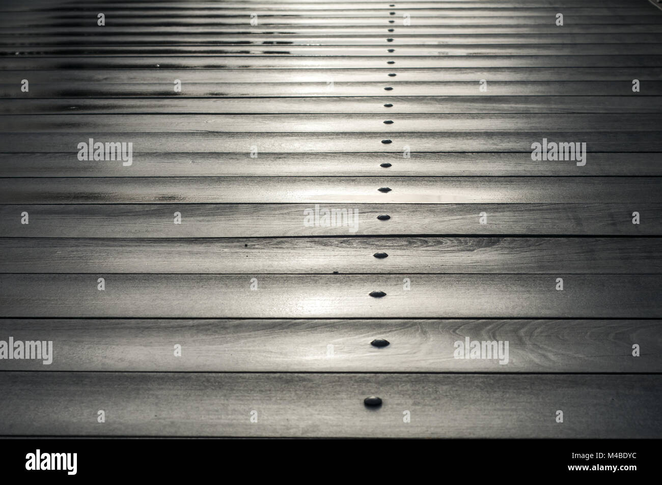 Surface of wet wooden boards Stock Photo - Alamy