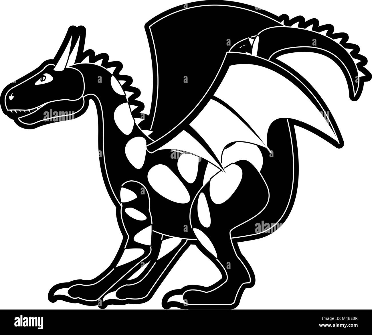 Monster dragon cartoon Stock Vector Image & Art - Alamy