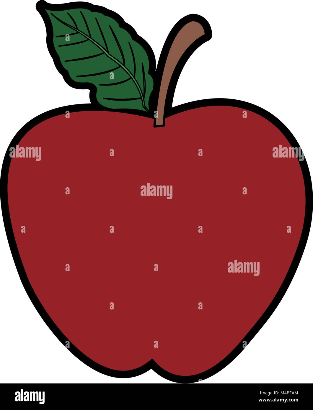 Apple fruit symbol Stock Vector Image & Art - Alamy