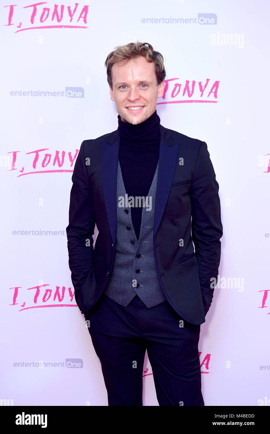 Max Hanretty during the UK premiere of I, Tonya, held at the Curzon ...