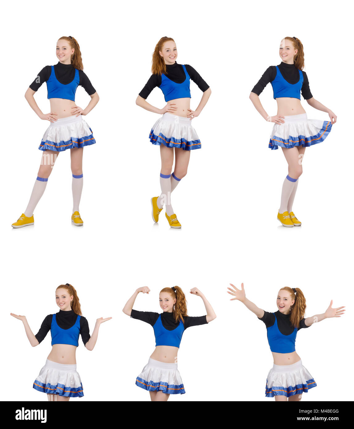 Cute cheerleader dancing cheering dance hi-res stock photography and ...