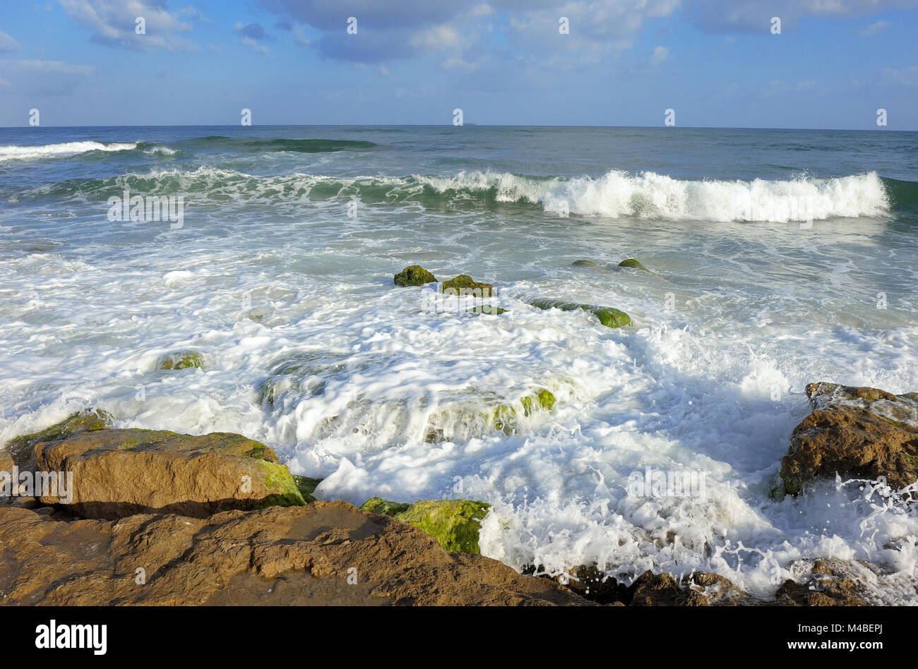 Mediterranean Coast of Israel Stock Photo - Alamy