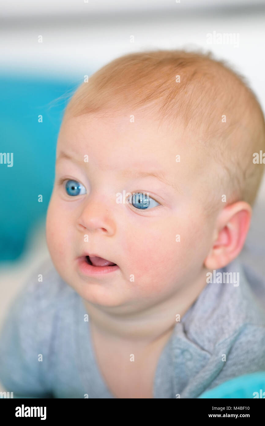 Baby with blue eyes Stock Photo - Alamy