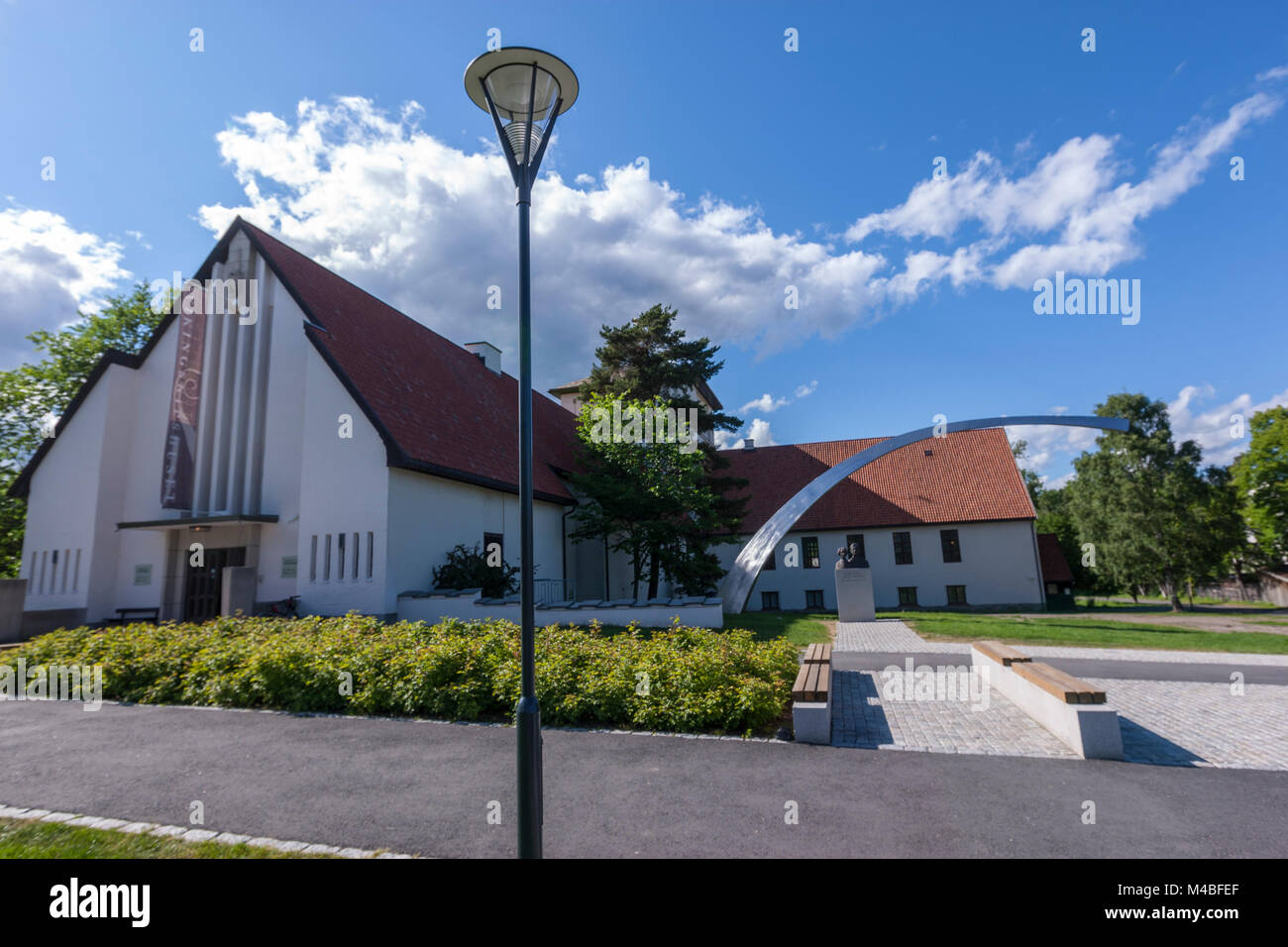 Outside of the Viking Ship Museum at Bygdøy, Huk Aveny, Oslo, Norway ...