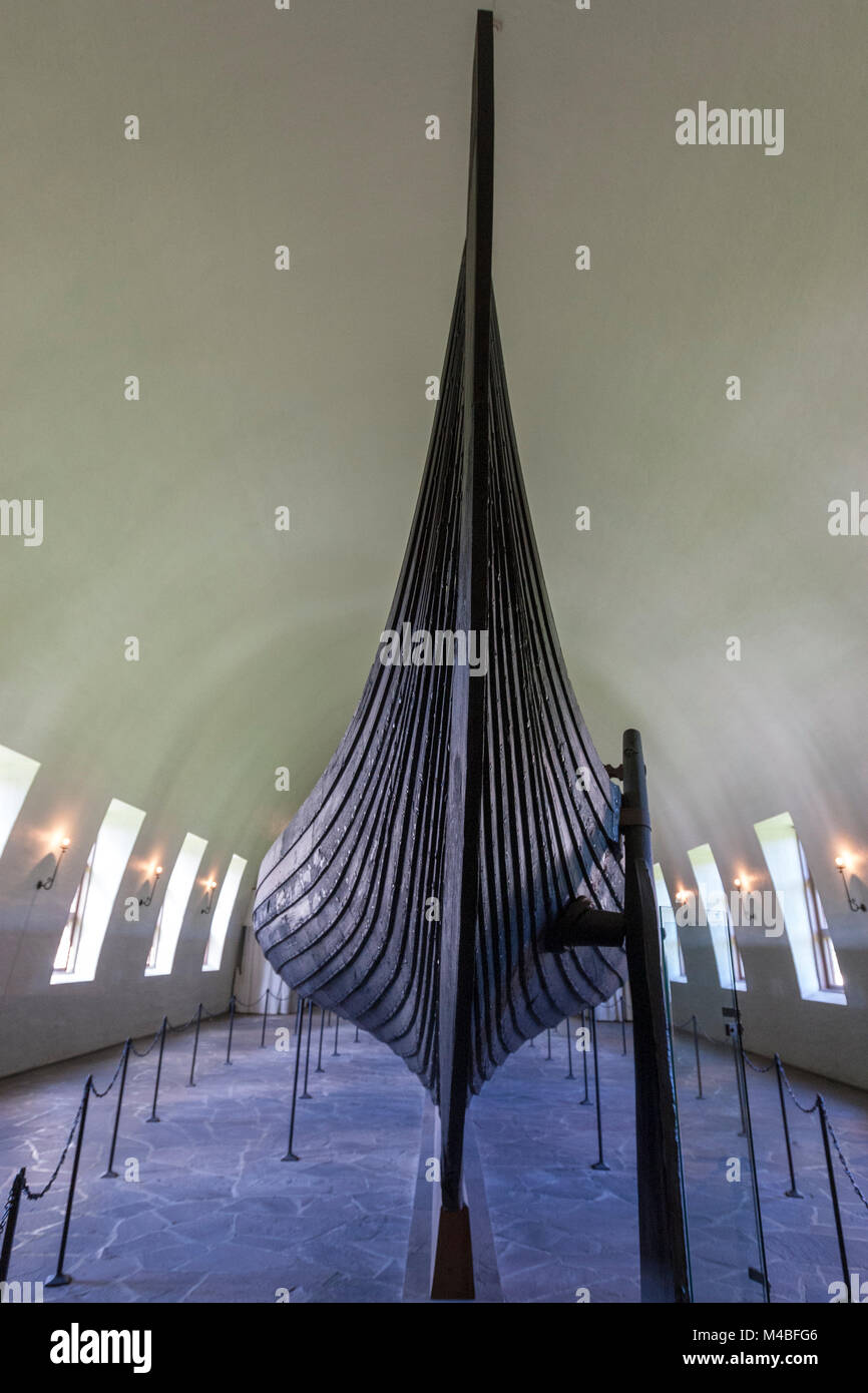 Gokstad ship in Viking Ship Museum, Huk Aveny, Oslo, Norway Stock Photo ...