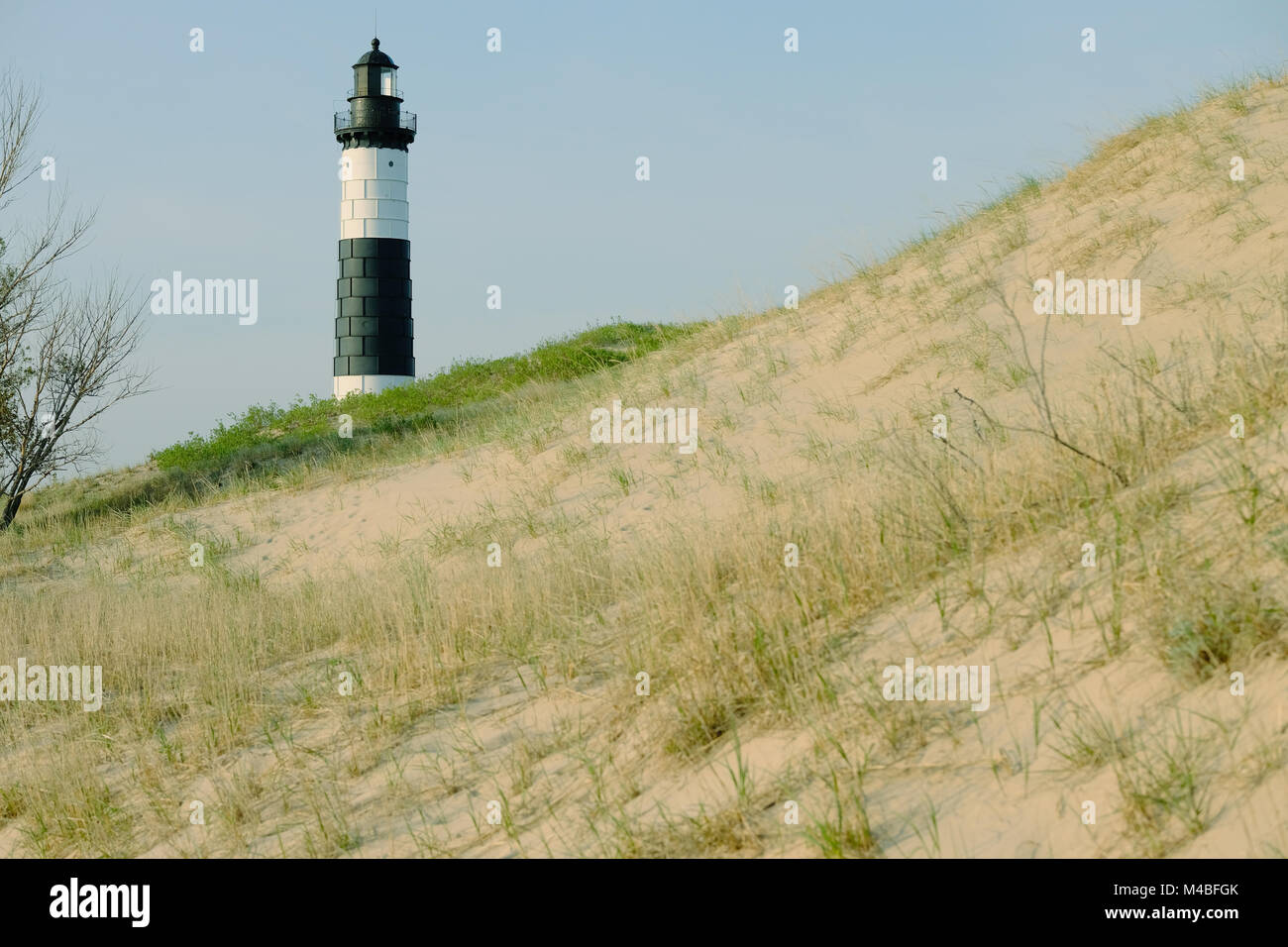 Big Sable Point Lighthouse in dunes, built in 1867 Stock Photo - Alamy
