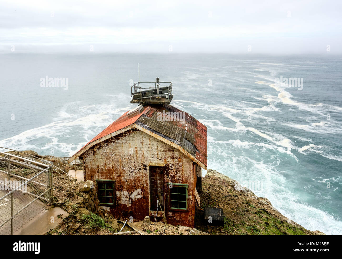 Rusty cabin at Point Reyes, Pacific coast, California Stock Photo - Alamy
