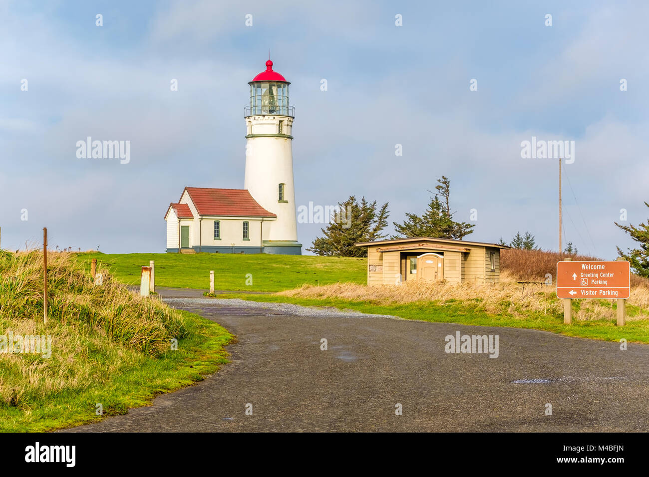 Cape Blanco Lighthouse at Pacific coast, built in 1870 Stock Photo - Alamy