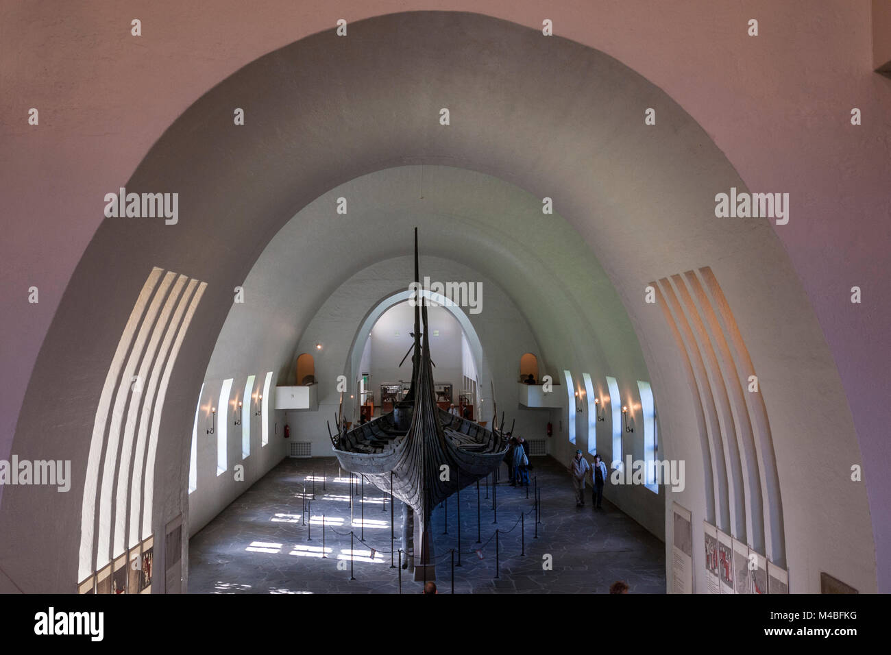 Oseberg Ship in Viking Ship Museum, Huk Aveny, Oslo, Norway Stock Photo ...