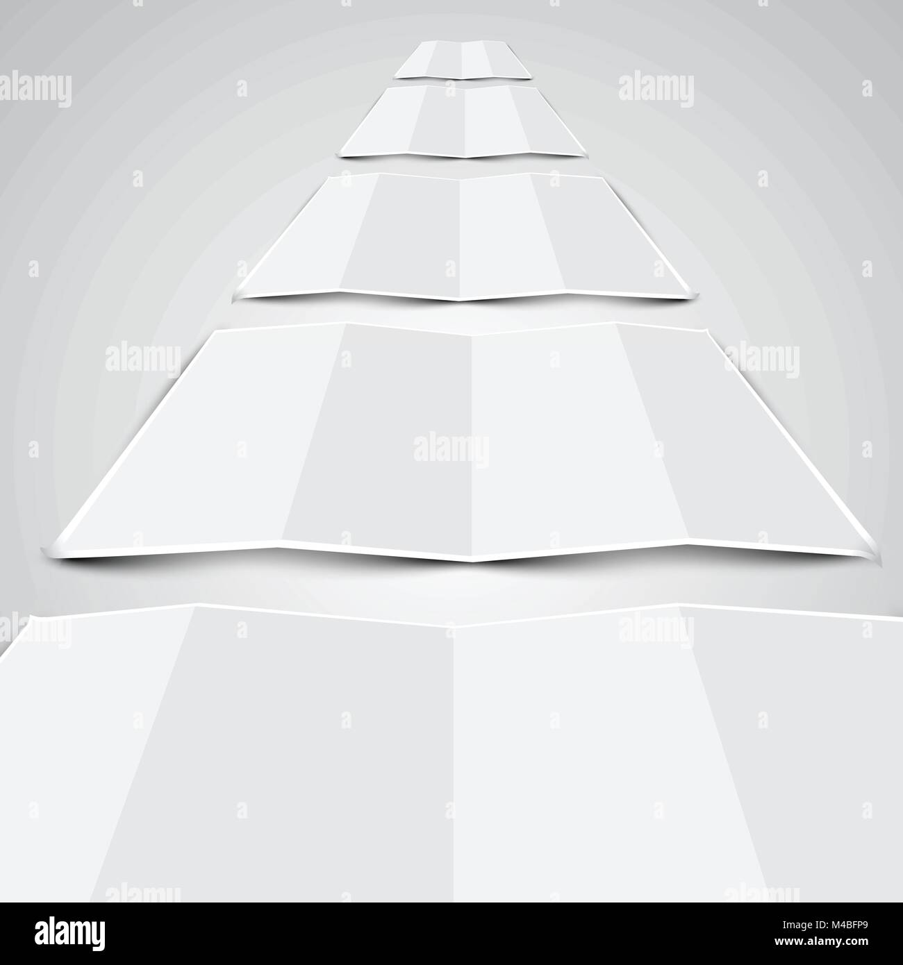 Folded blank card isolated Stock Vector Images - Alamy