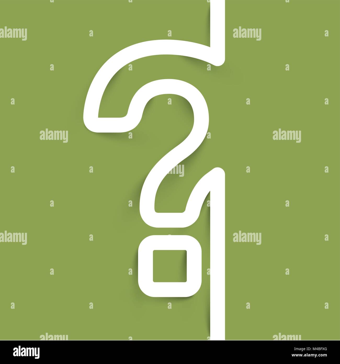 Exclamation mark made by paper, vector Stock Vector Image & Art - Alamy