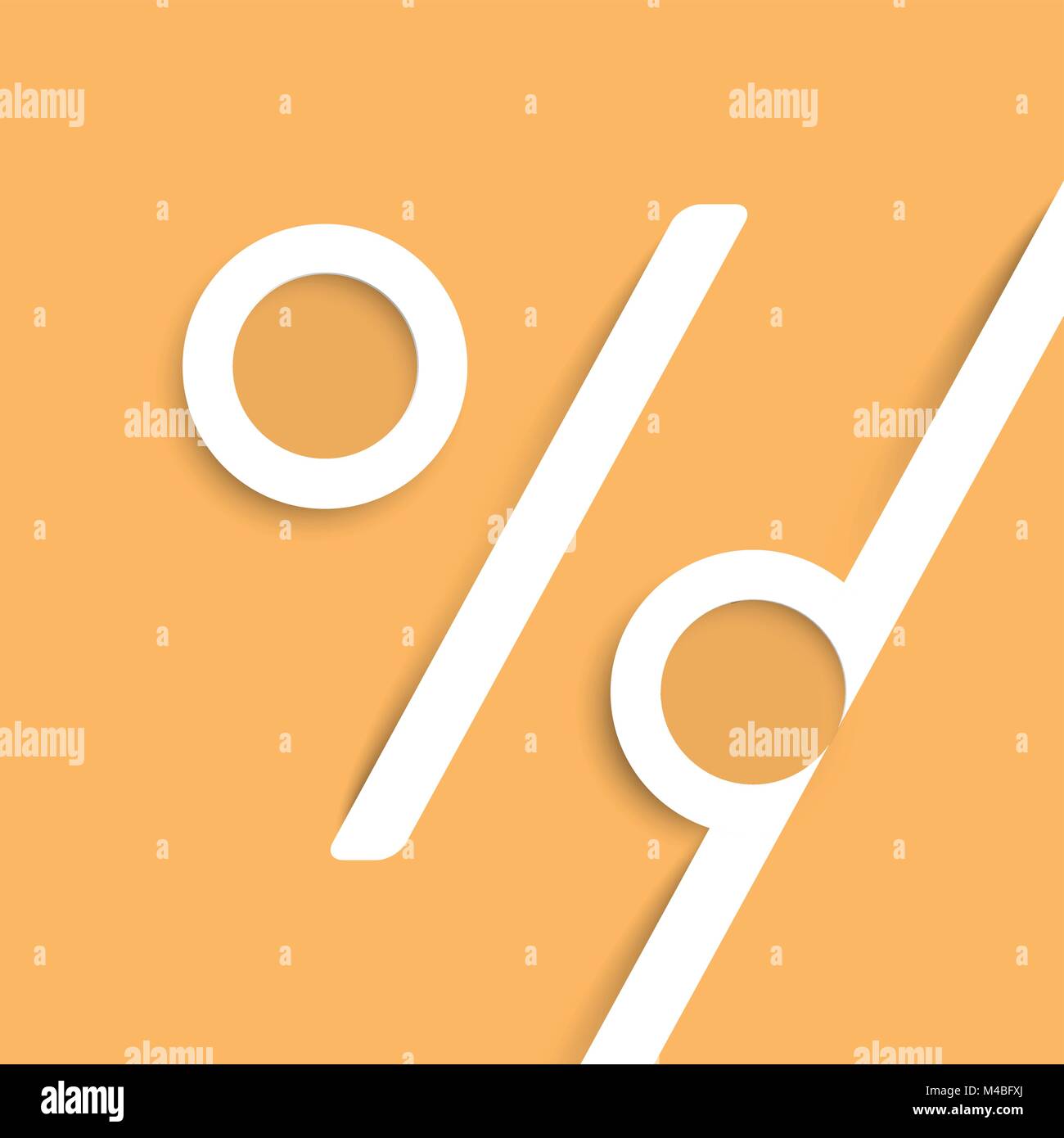 A percent sign made by paper, vector Stock Vector Image & Art - Alamy