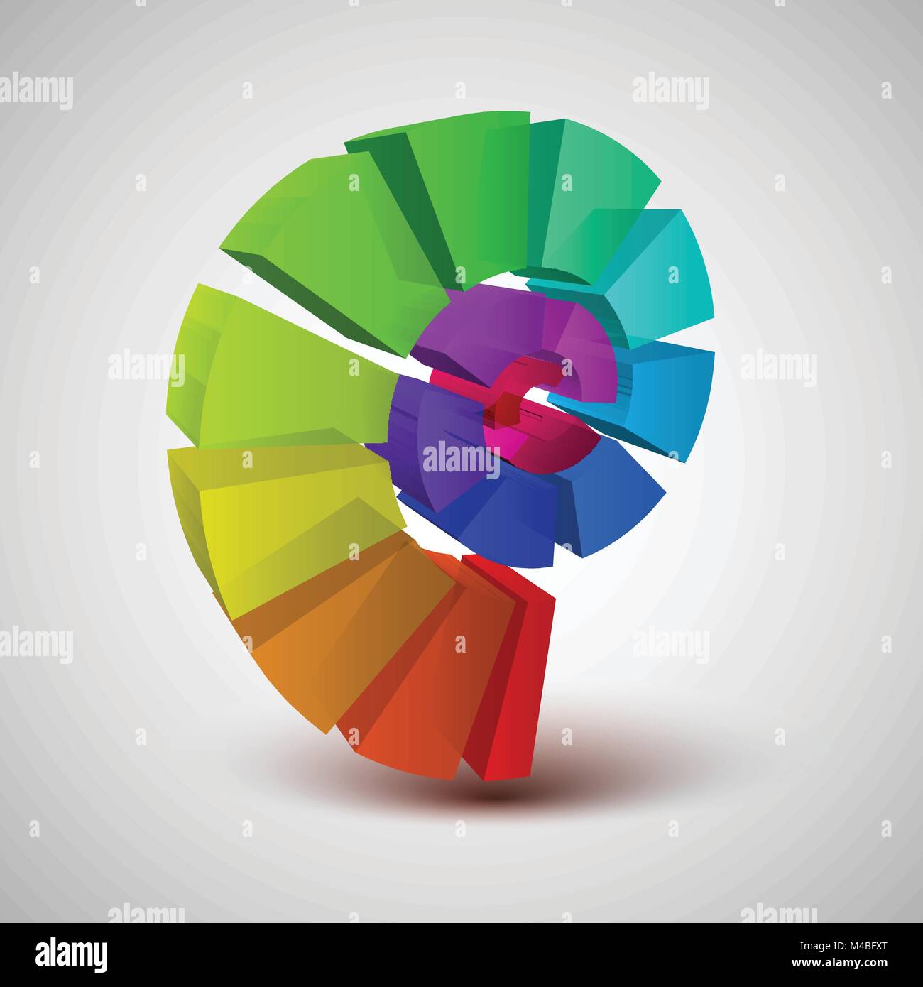 Colorful circle 3D, vector Stock Vector Image & Art - Alamy
