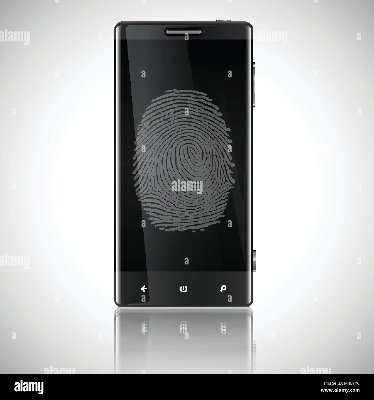 Electronic fingerprint vector vectors hi-res stock photography and ...
