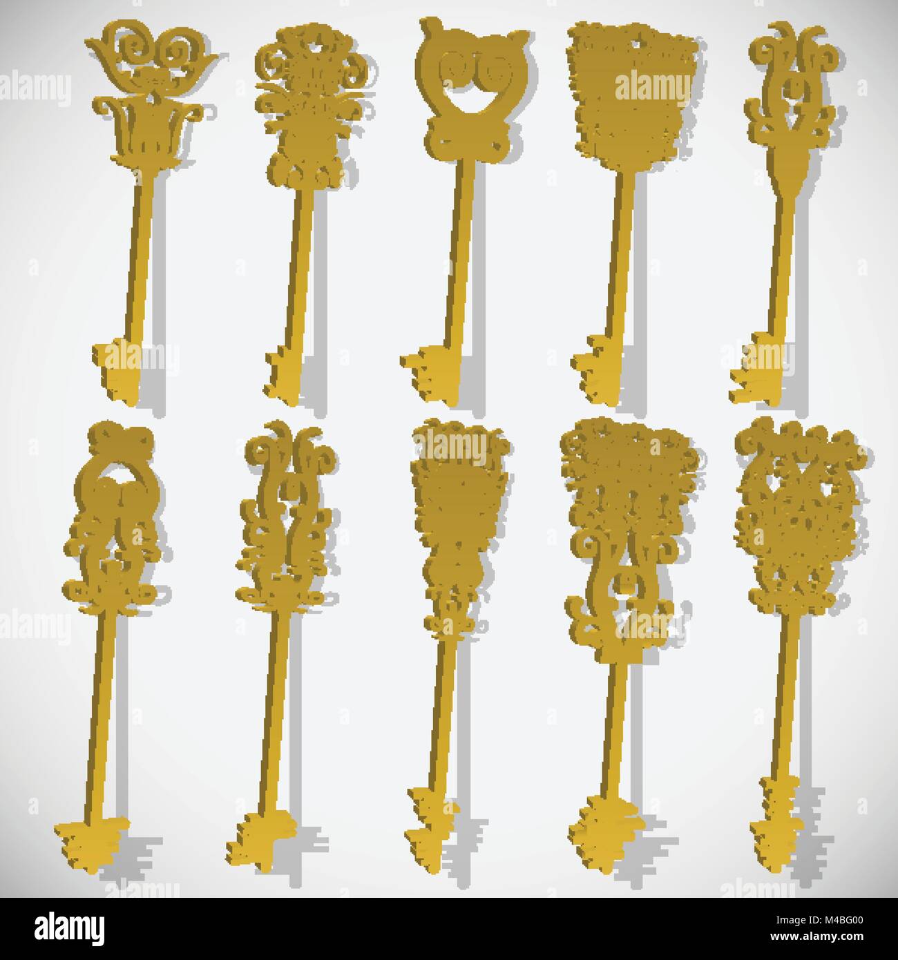 3d keys Stock Vector Images - Alamy