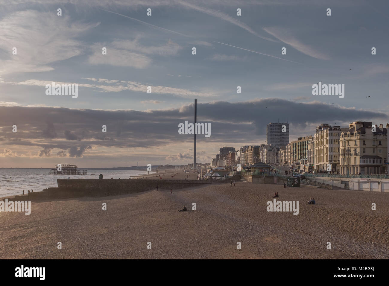 Brighton seafront on a september evening hi-res stock photography and ...