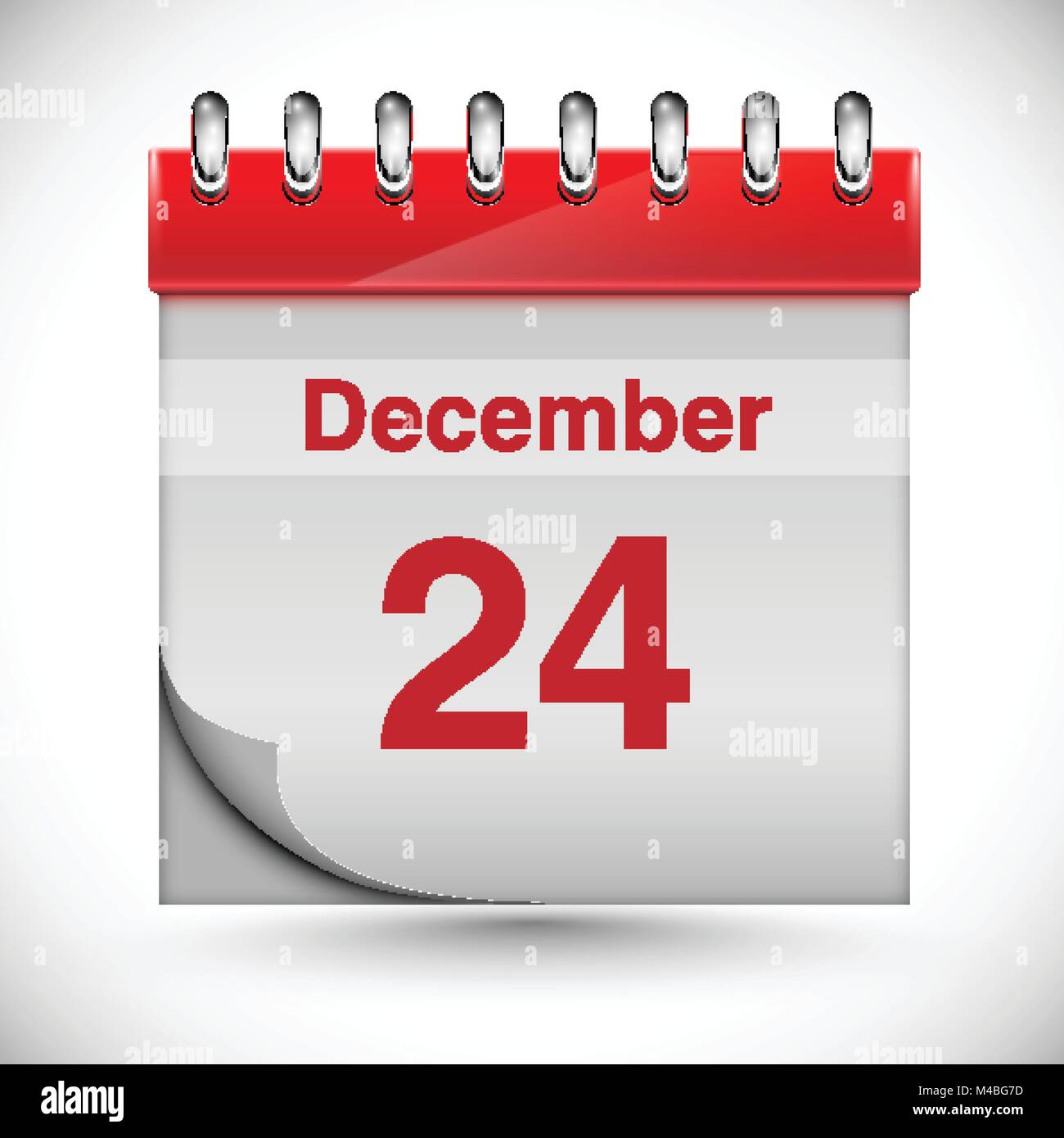 Calendar for Chritmas, vector Stock Vector Image & Art - Alamy