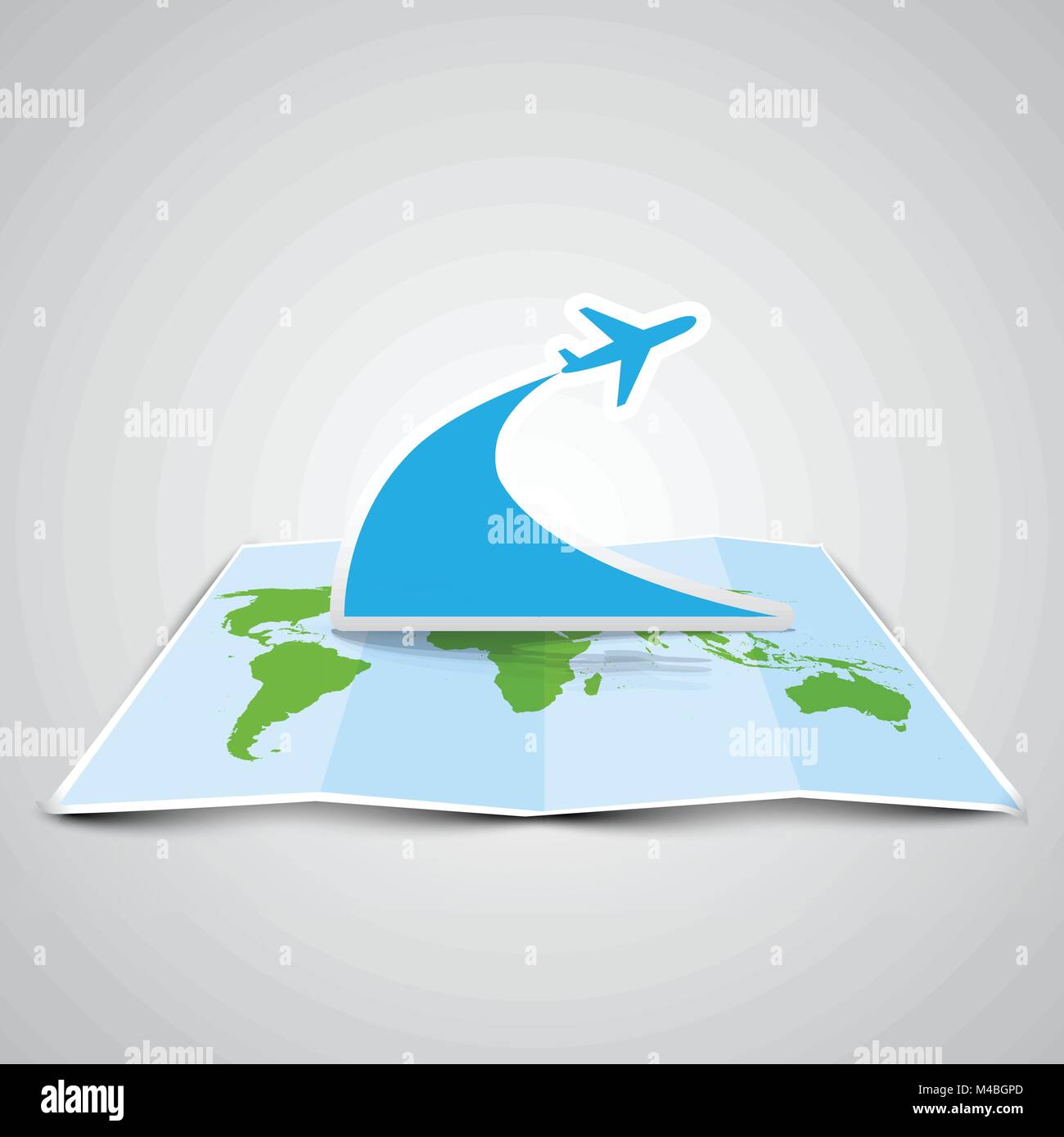 World map made blue Stock Vector Images - Alamy