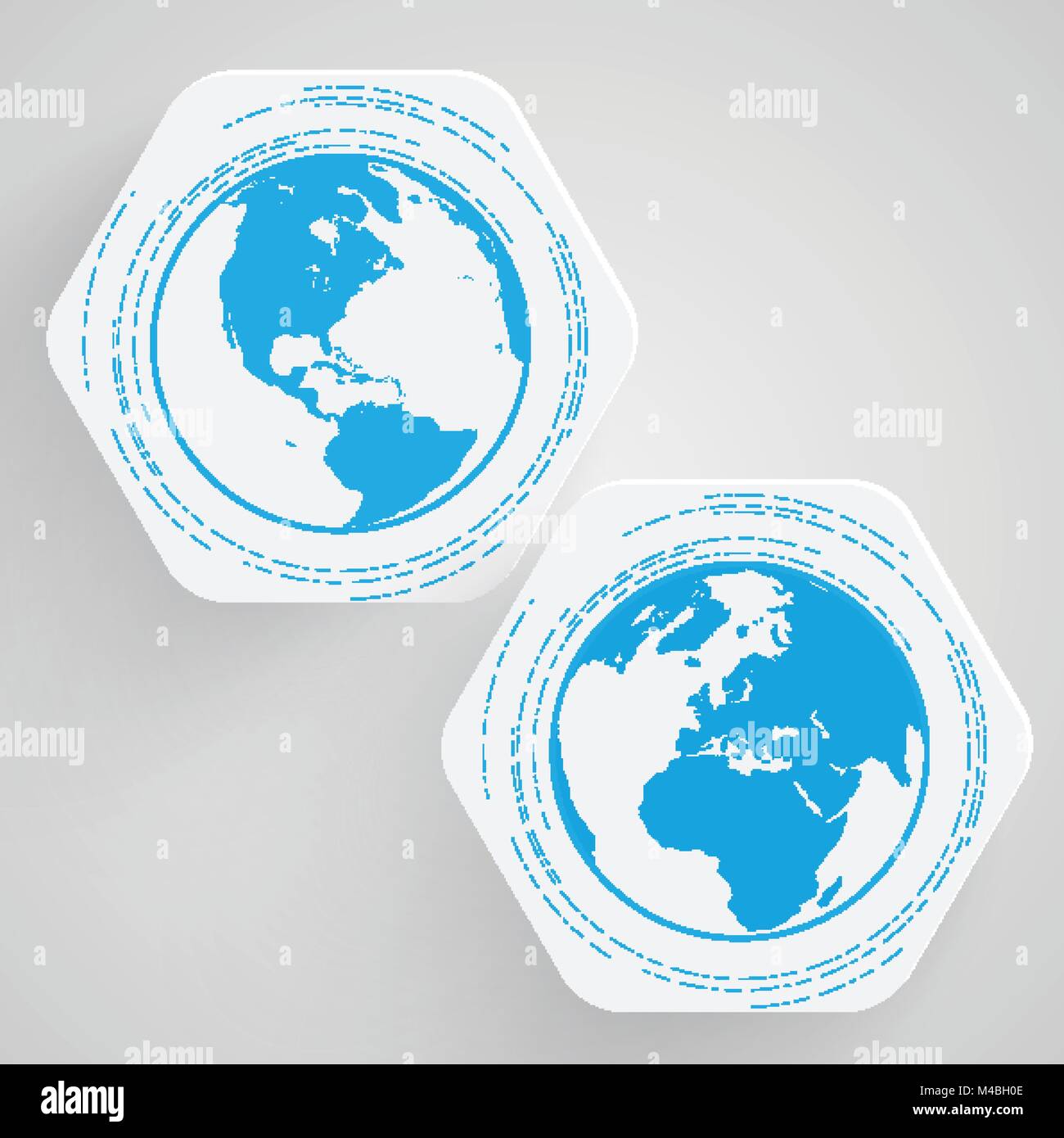 Blue Earth vector symbol Stock Vector Image & Art - Alamy
