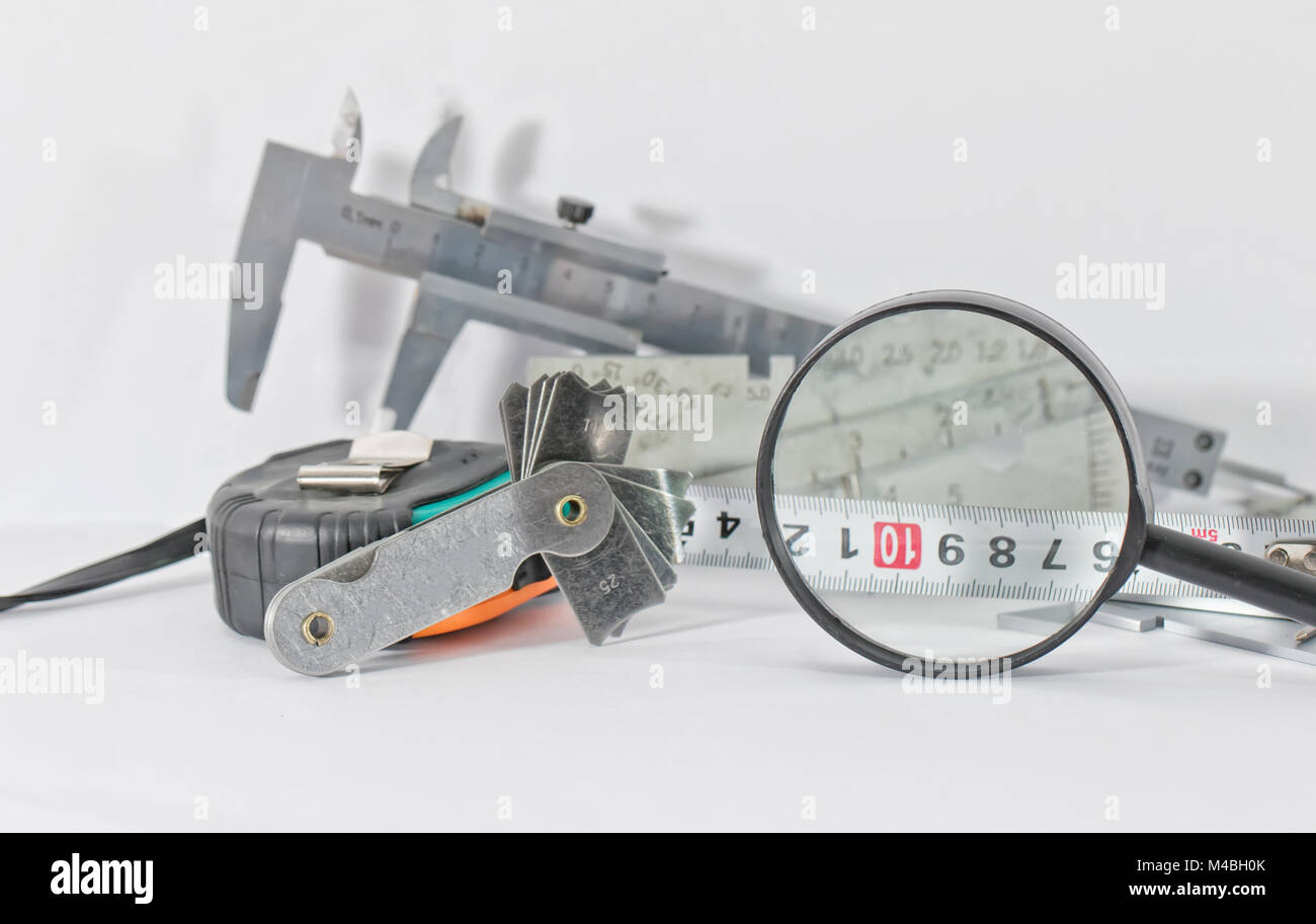 instruments necessary for conducting visual and measuring control Stock ...