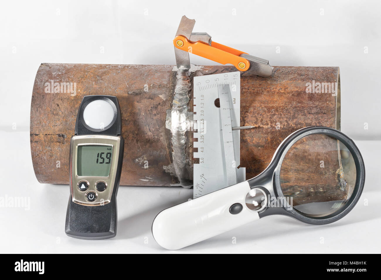 instruments necessary for conducting visual and measuring control Stock ...