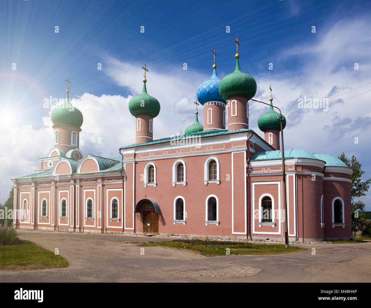 Tikhvin Assumption Monastery Stock Photo - Alamy