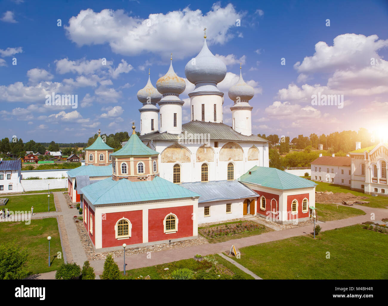 Tikhvin Assumption Monastery Stock Photo - Alamy