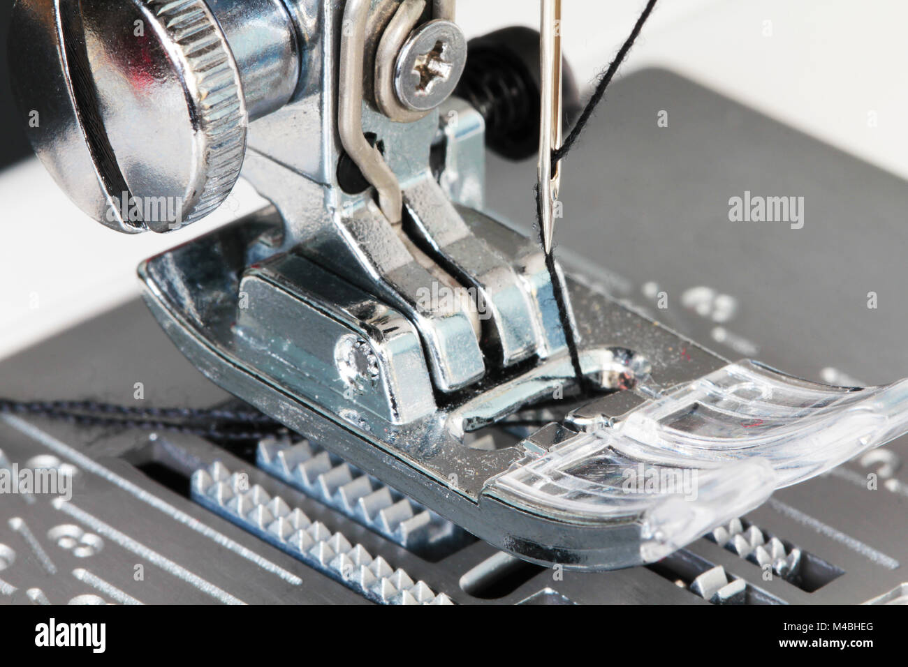 Sewing machine close up detail Stock Photo - Alamy